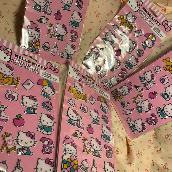Hello Kitty | Accents | Hello Kitty Bundle Set Of Stickers 5 Pack ...